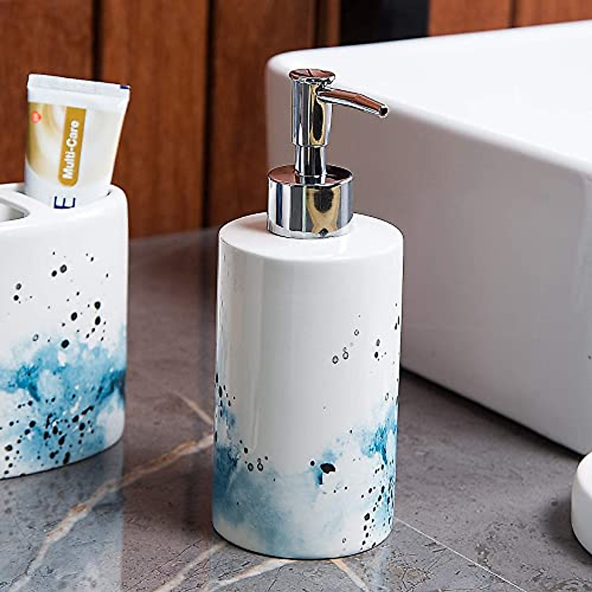 Bathroom Accessories Set + White vase Sets