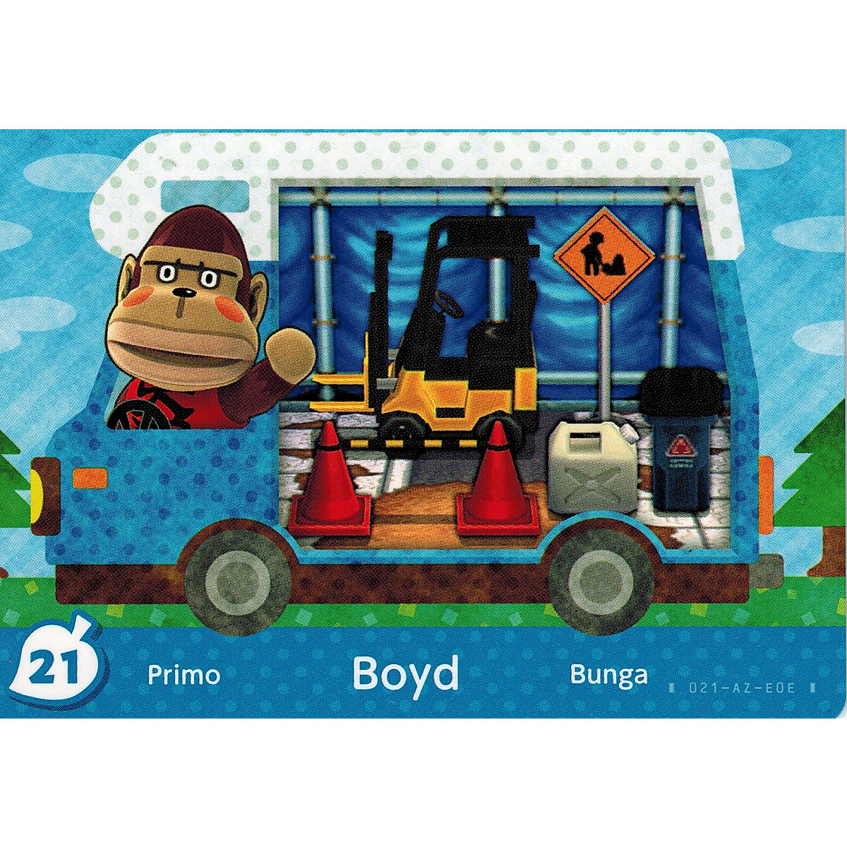 Nintendo New Leaf Animal Crossing Welcome Amiibo Card Boyd 21/50 USA Version