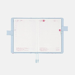 Hobonichi Techo Cousin Cover [A5 Cover Only] Liberty Fabrics: Betsy (Neon Blue)