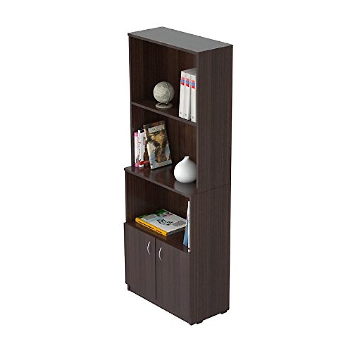 Inval Cabinet Bookcase, Espresso-Wengue