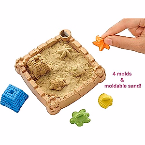 Barbie Dreamhouse Adventures Chelsea Doll & Tiki Hut Playset with Moldable Sand, Hammock & Accessories, Blonde Small Doll