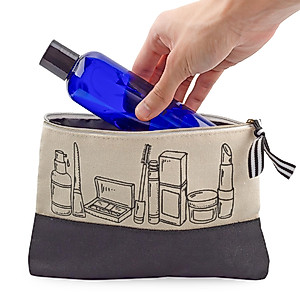 Cornucopia Brands 8oz Plastic Squeeze Bottles w/Disc Top Flip Cap (6-Pack, Blue); BPA-Free Containers For Shampoo, Lotions, Liquid Body Soap, Creams