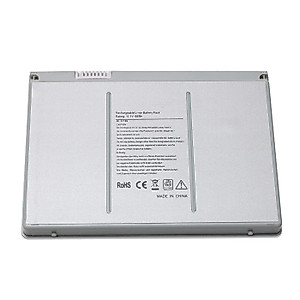 New A1189 Laptop Battery for Apple MacBook Pro 17-inch Series A1151 A1212 A1261 A1229 MA458 MA458/A MA458G/A MA458J/A MA092 MA611 MB166B (Small, Silver)