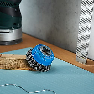 Bosch Professional 2608620726 Knotted Cup Brush Heavy (for Metal, X-Lock, Diameter 75 mm, Wire Thickness 0.35 mm, for Diameter 125 mm)