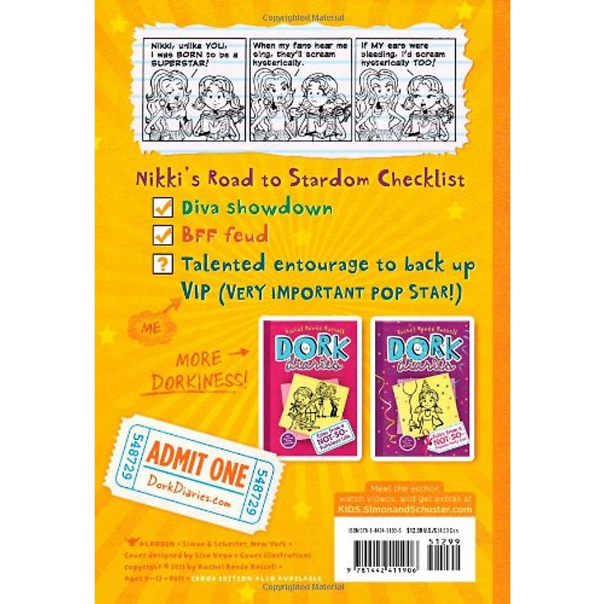 Tales from a Not-So-Talented Pop Star (Dork Diaries #3)