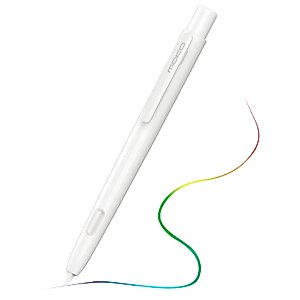 MoKo Holder Sleeve Compatible with Apple Pencil 2nd Generation, Retractable PC Pen Sleeve with Sturdy Clip for iPad Air 5th/4th Gen, iPad Pro 11/Pro 12.9 2021/2020, iPad Mini 6 2021, White