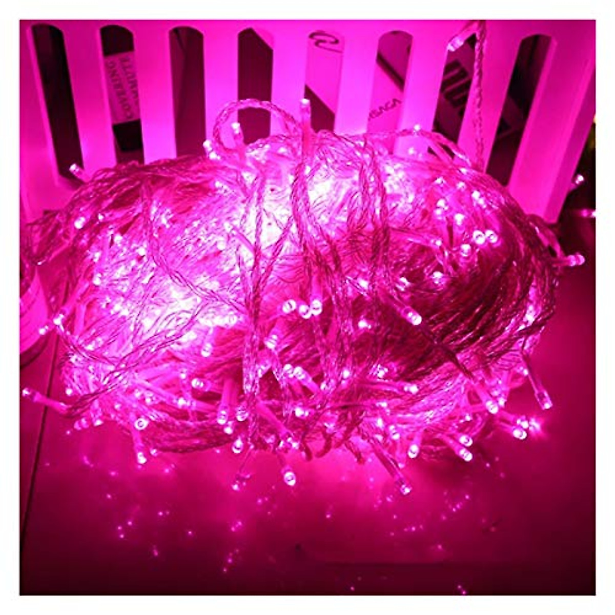 Fairy Lights Outdoor Fairy String Lights 10M With 100 LED 8 Modes Wave Rope Lights Icicle Curtain Light,Waterproof Festival Lighting For Garden Patio Yard Home Wedding Party And Christmas Decoration Z