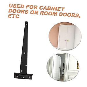 4pcs Gate Hinge T Shape Hinges Heavy Duty Hinges 8 Inches Door Hinges Furniture Hinges