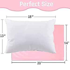 Toddler Pillow with Pillowcase - 13x18 Organic Cotton Baby Pillows for Sleeping - Soft Little Travel Pillows for Boys & Girls, Kids Bedding Set, Perfect for Cot Crib, Daycare, Car Trips