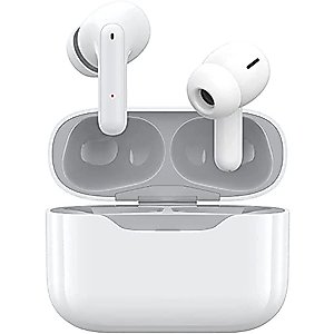 WLFYMZ Fast Charging Case Waterproof Wireless Earbuds for Sports, 4 Mics with Bluetooth Headphones, Noise Canceling Headset in-Ear Stereo Ear Buds Earphones, 24Hours Support for iPhone/Android (Pro3)