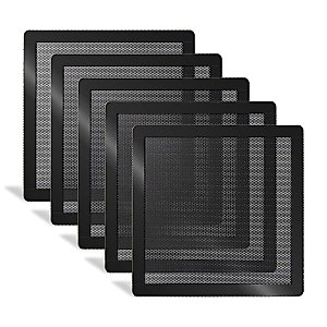 120mm 140mm PC Fan Dust Filter Magnetic Frame Computer Fan Grills Black Dust Mesh PC Cooler Filter Screen Dustproof Case Covers 5 Pack (120 * 120mm)