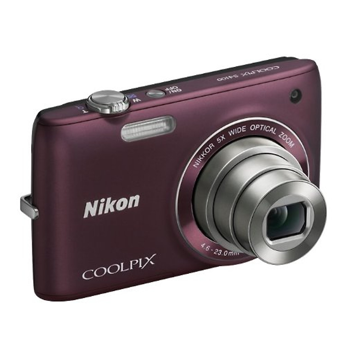 Nikon COOLPIX S4100 14 MP Digital Camera with 5x NIKKOR Wide-Angle Optical Zoom Lens and 3-Inch Touch-Panel LCD (Plum)