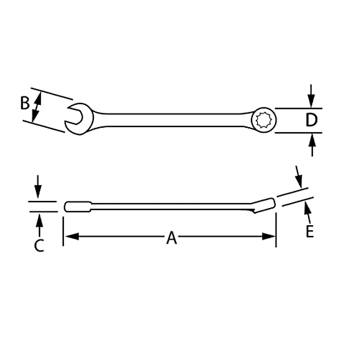 Williams 1216RSC Red Super Combo Combination Wrench, 1/2-Inch