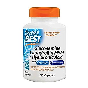 Doctor's Best, (2 Pack Glucosamine Chondroitin MSM + Hyaluronic Acid, 150 Veggie Caps