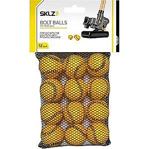 SKLZ Bolt Balls for Lightning Bolt Pitching Machine, 12 Pack