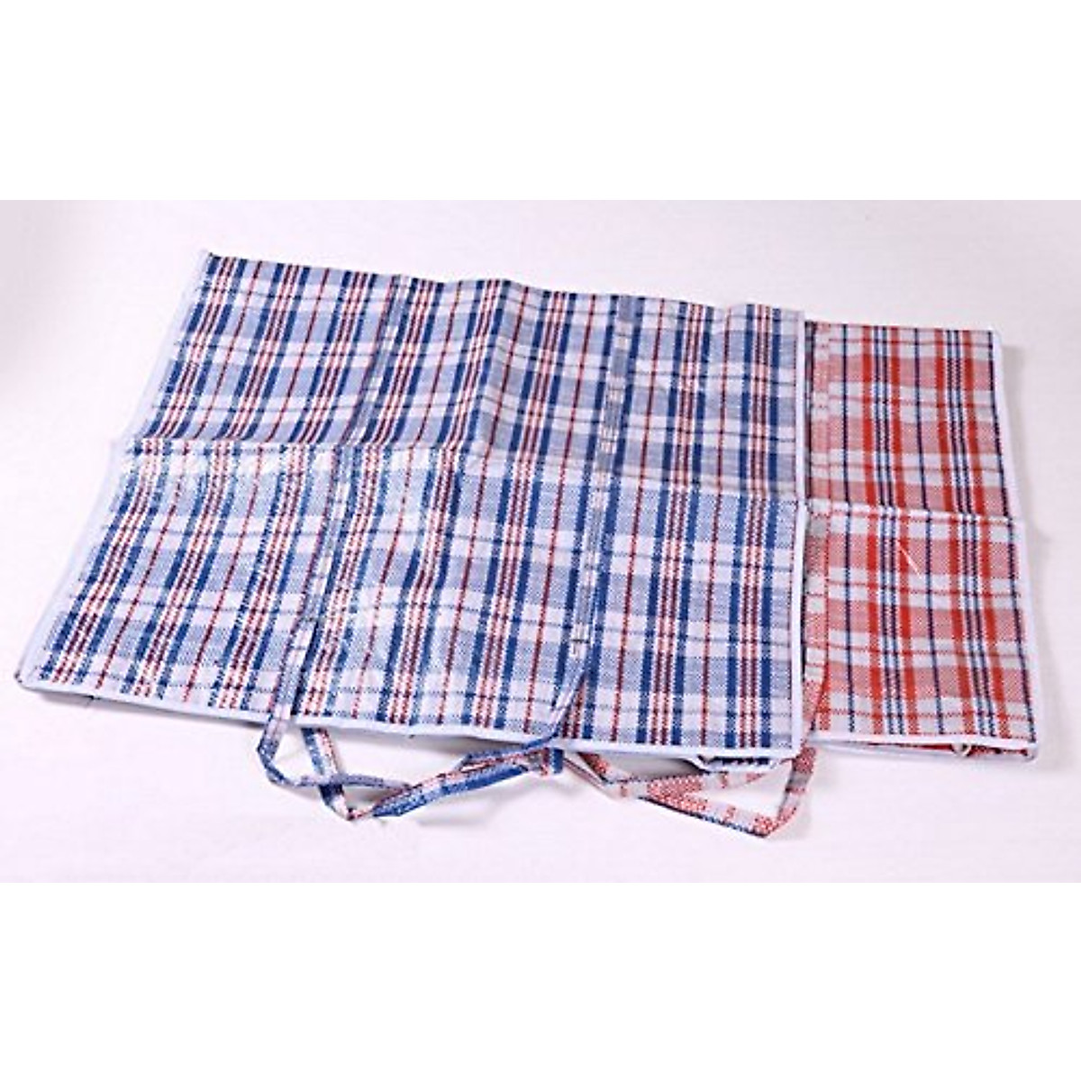 Stevenynn Set of 2 Large Laundry Moving Bags with Zipper and Handles!Size23x23x5.7/18x19x4.7 Great for Travel,Laundry,Shopping,Storage,Moving! (Blue)