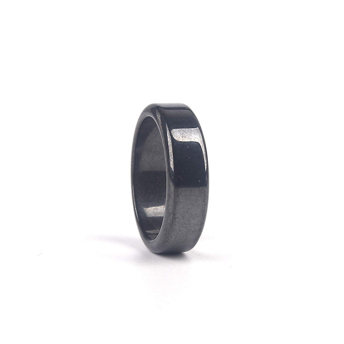 3Pcs Black Hematite Stone Ring Absorb Negative Energy Anxiety Balance Chakra Ring for Women Men Lover Friend Friendship Unisex Jewelry Gift-E 10