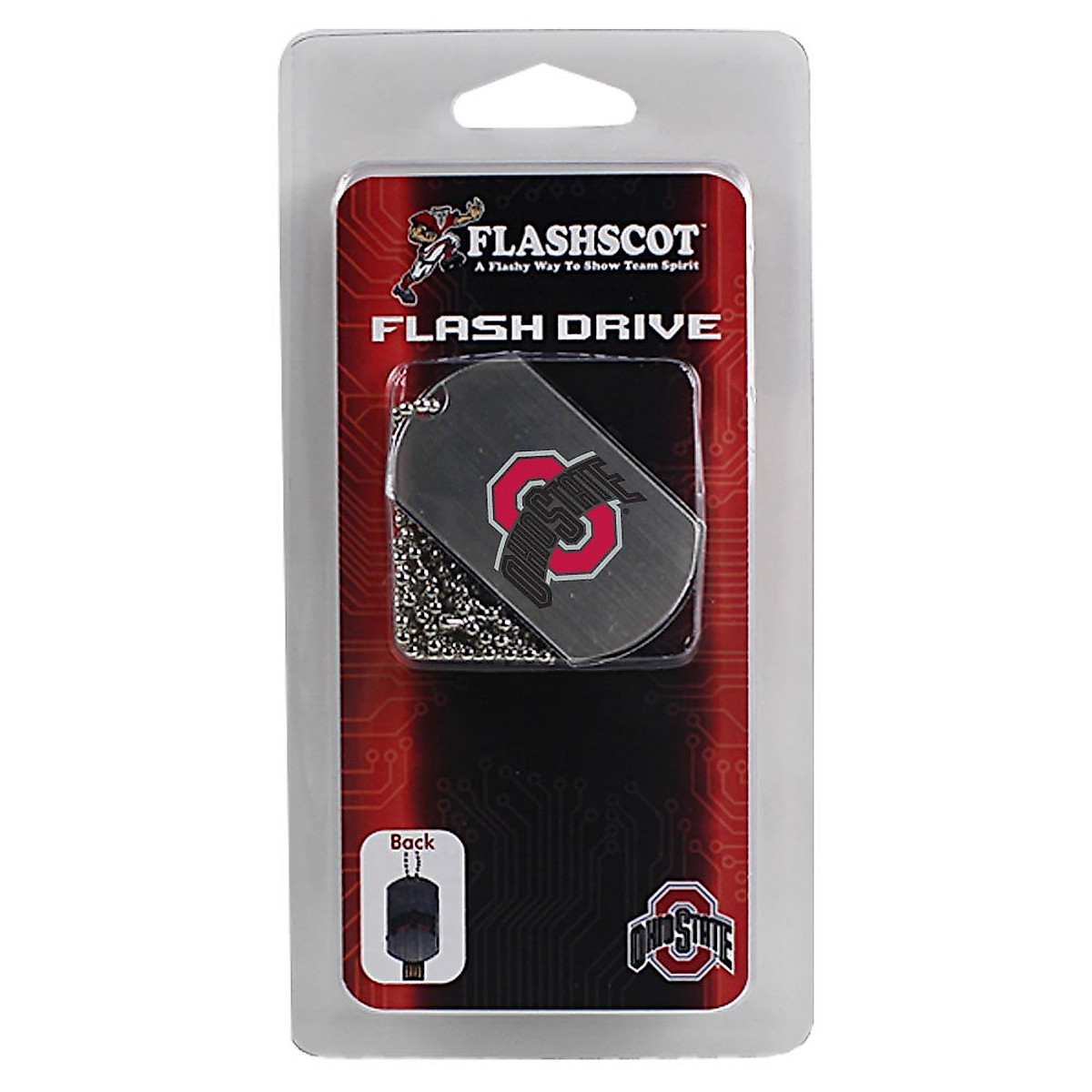 Ohio State Buckeyes Flash Tag USB Drive 16GB