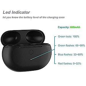 Heyeke Charging Case Compatible with Beats Studio Buds, Replacement USB-C Charger Case Dock Cradle for Beats Studio Buds Wireless Earbuds (Black)
