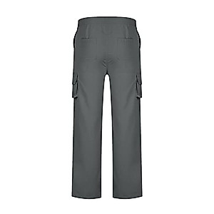 SMIDOW Gray Sweatpants Women Plus Size Cargo Pants for Women Casual Loose Military Army Combat Work Pant Trousers with Pockets