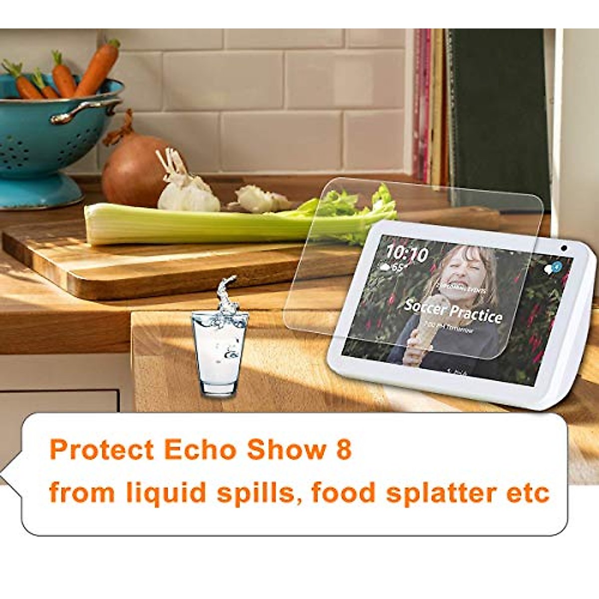 AutoSonic Echo show Smart Display Screen Protector (For Show 8)