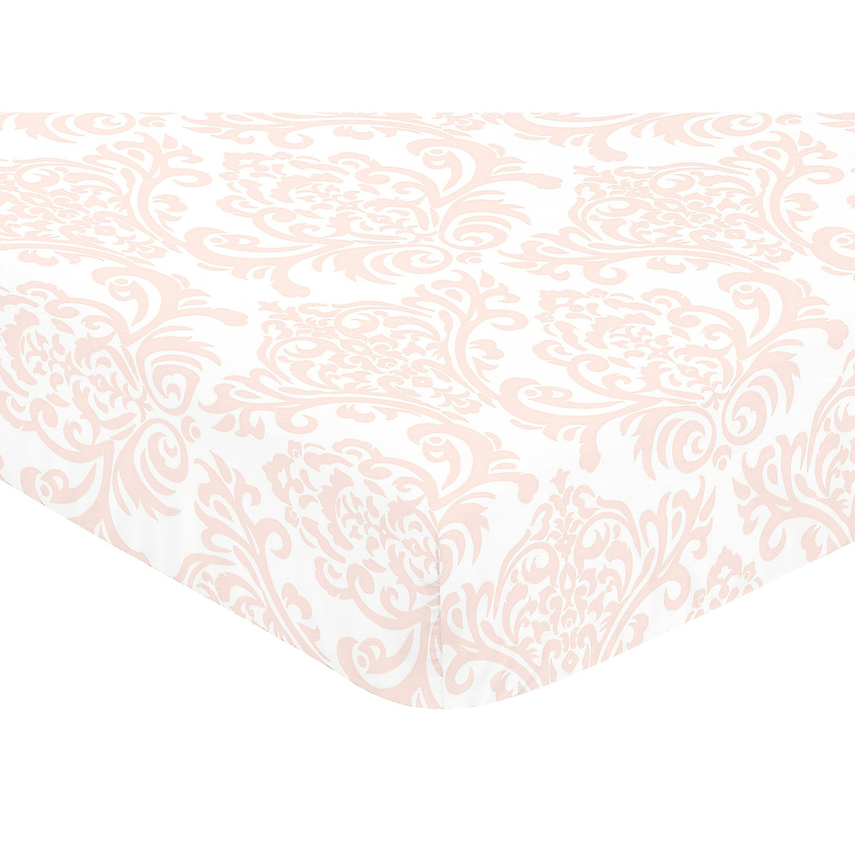 Fitted Crib Sheet for Amelia Baby/Toddler Bedding by Sweet Jojo Designs - Damask Print