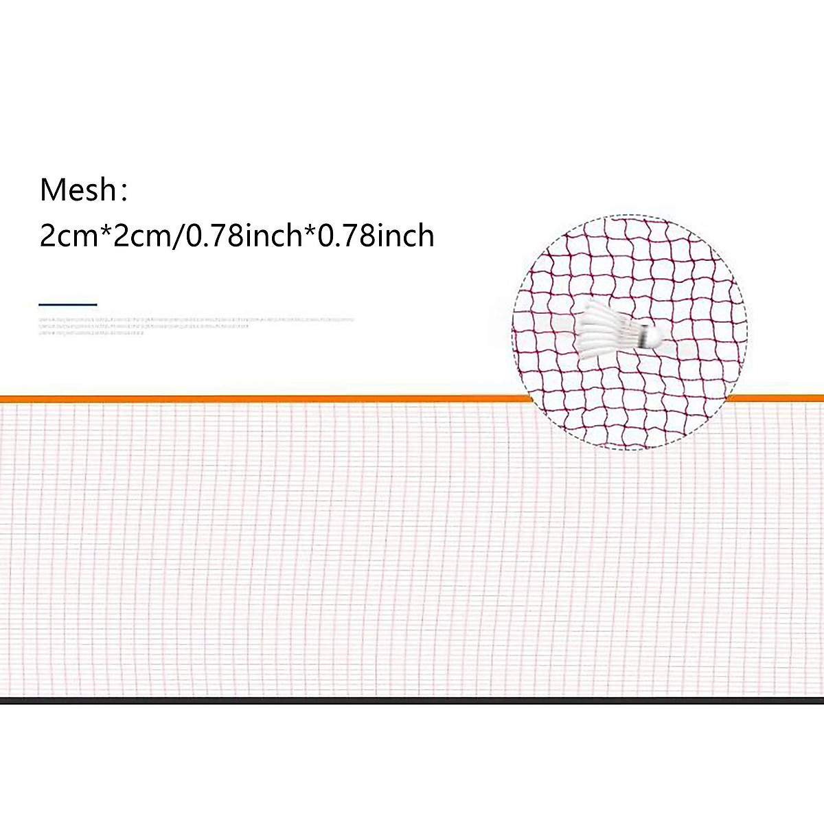 Portable Badminton Net Set, 20Ft 17Ft 12.6Ft Adjustable Sports Net with Poles Carrying Bag, Polypropylene Fiber Sports Net Set for Badminton, Tennis, Kids Volleyball, Pickleball