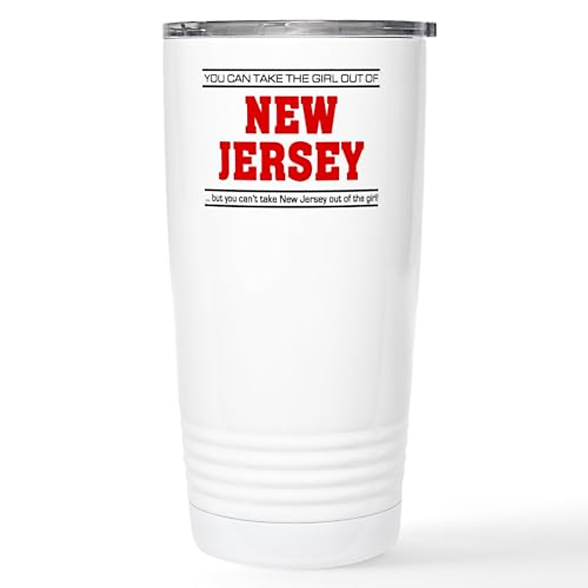 CafePress Girl From New Jersey' Stainless Steel Travel Mug 20 oz. Insulated Stainless Steel Coffee Tumbler