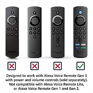 Star Wars The Mandalorian Remote Cover, for Fire TV Alexa Voice Remote Gen 3 (Grogu Green)