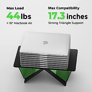 【𝟲-𝙞𝙣-𝟭 𝙋𝙤𝙧𝙩𝙖𝙗𝙡𝙚 𝘿𝙚𝙨𝙠】 iSwift Pi Lap Desk,Laptop Desk for Bed, Adjustable Laptop Stand for Home Office,Invisible Bed Table,[2022 Best Solution for Work from Home]