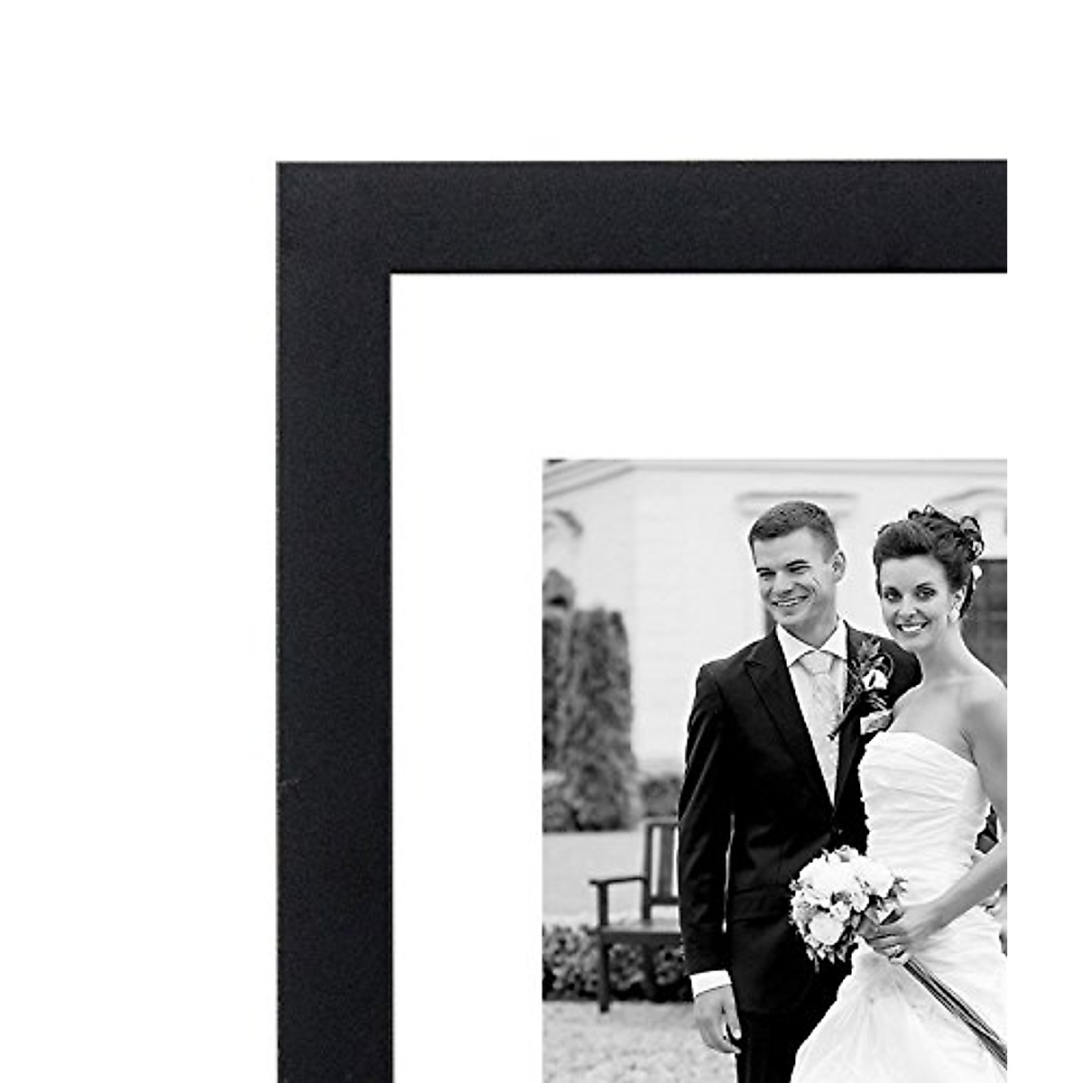 Americanflat 7 Pack Black Gallery Wall Frame Set - Includes One 11x14 Frame, Two 8x10 Frames, and Four 5x7 Frames - Picture Frames Collage Wall Decor with Shatter Resistant Glass and Hanging Hardware