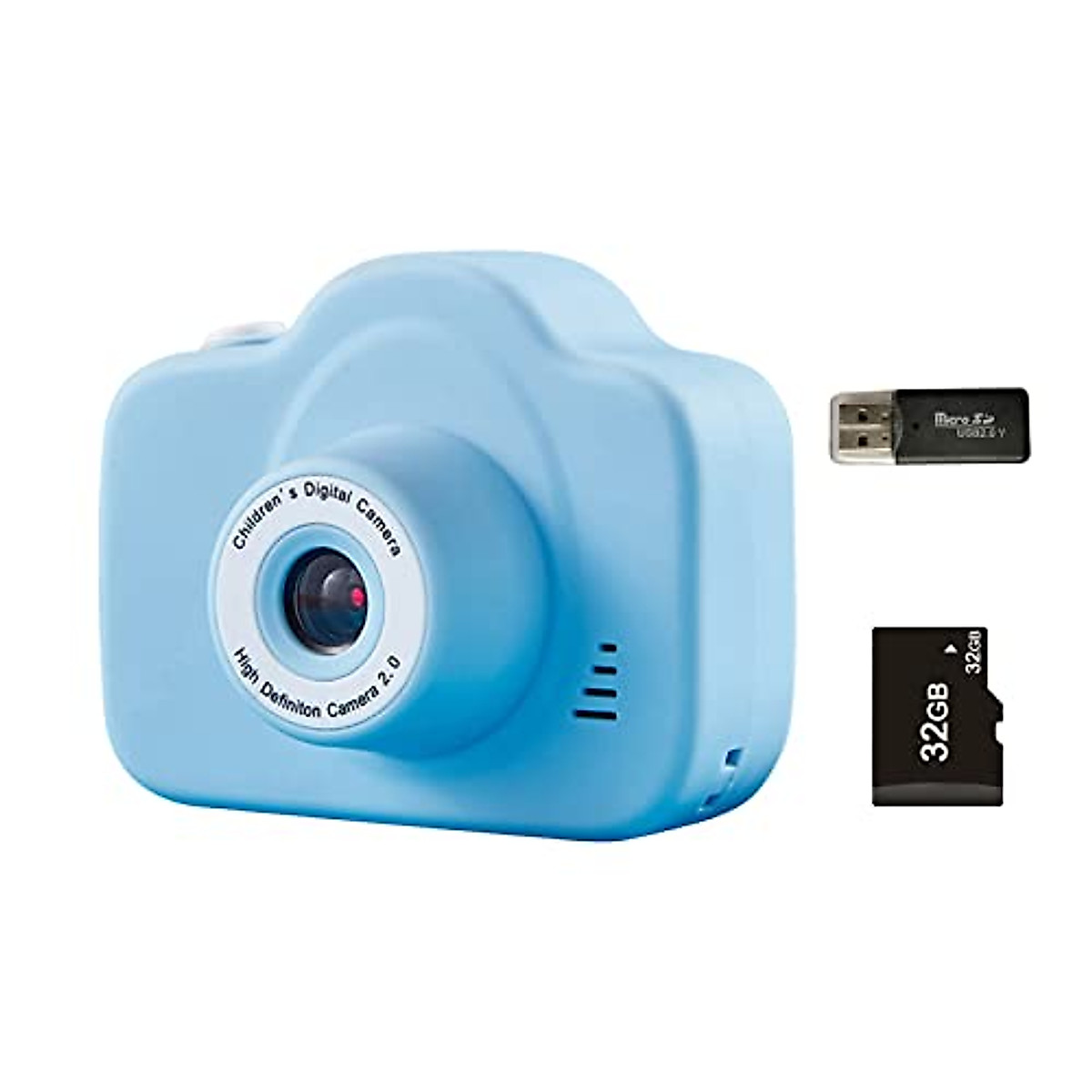 Lanhui Digital Camera Toy for Kids - Children's Portable Rechargeable Built-in Games Photo Video Digital Camera with 32G Memory Card Gift for Boys Girls