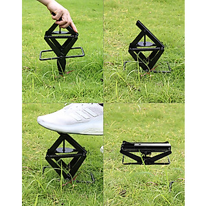 QWORK Mole Trap, Gopher Trap Mechanical Eliminator with Quick Scissors, 2 Pack, Black