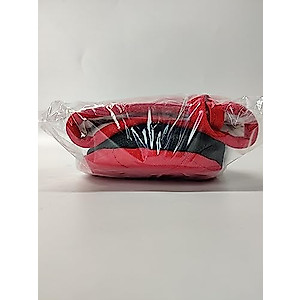 Nuscen 2 Pcs Mini Oven Gloves,Heat Resistant 500 Degrees, Oven Mitts,Cotton Neoprene Non-Slip Grip, Hanging Loop, for Microwave BBQ, Kitchen, Baking,Grilling/Machine Washable (Red)