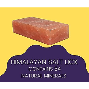 Himalayan Salt Lick 5.5 lbs | Pack of 2 | Salt Lick Deer | Licking Salt for Horses |Himalayan Licking Salt for Animals | Deer Salt Lick Block | Salt Block for Deer | Lick Brick.