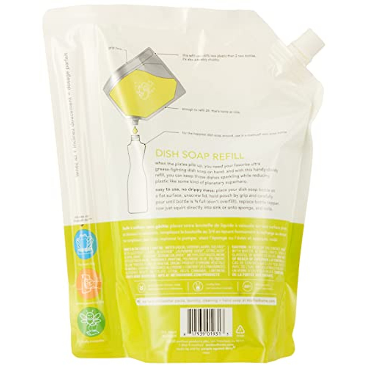 Method Dish Soap Refill, Lime + Sea Salt, 36