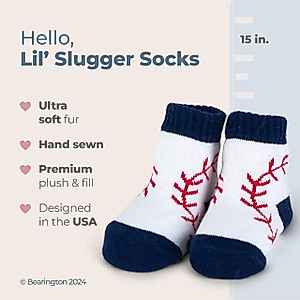 Bearington Baby Lil' Slugger Newborn Boy's Baseball Socks