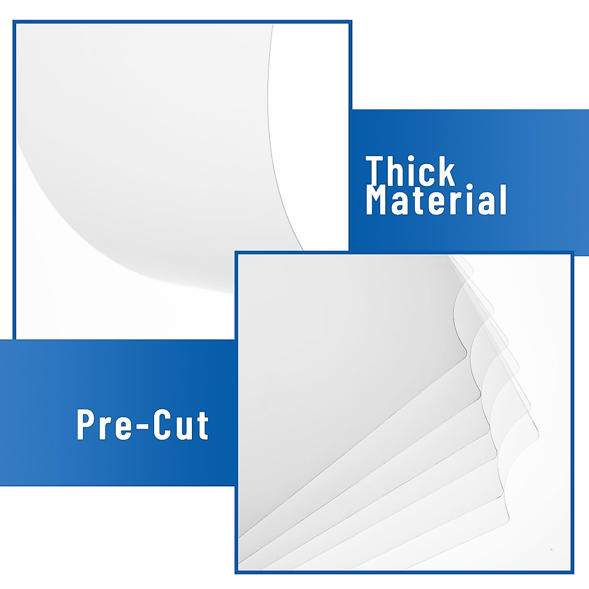 Frienda Set of 10 Wire Shelf Liner 16 x 36 Inch Heavy Duty Shelf Liners Packed Flat for Wire Shelving, Waterproof Non Adhesive Plastic Mat for Metal Rack Kitchen Shelves, Shoe Rack