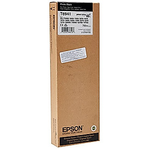 Epson Photo Black Ultra Chrome XD Ink Cartridge, 700 ml (T694100)