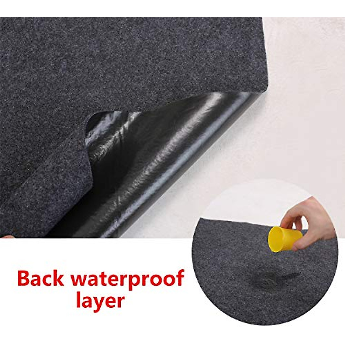 Fireplace Rug—Stove fire mat，Retardant | Heat Resistant，Ember Mat and Grill mat，Absorbent material， Protect the home floor and ground from ashes, waterproof and anti-skid backing, washable (36"×60")