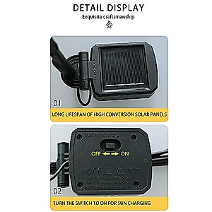 Solar Garden Lights : Solar Lights for Outside Illuminate Outside Spaces with Bright, Beautiful Light, Ideal for homeowners, Gardening Enthusiasts and Parents!(2pack 20LED)