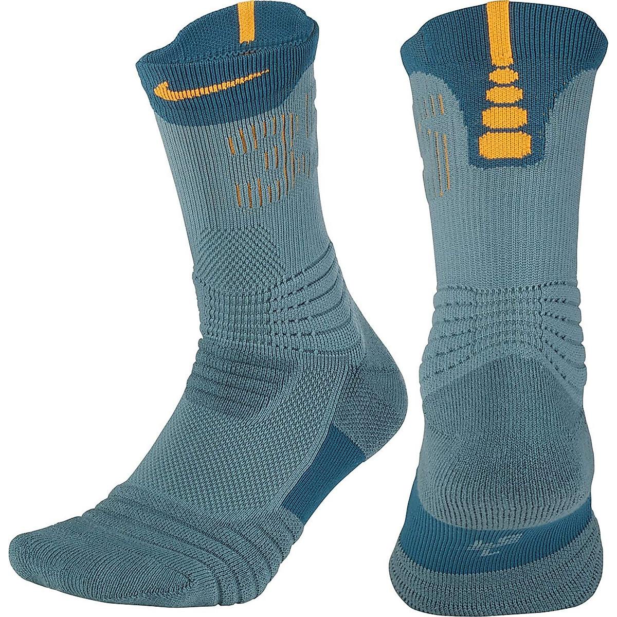 Nike KD Versatility Crew Socks (Iced Jade/Blu/Circuit Org, M)