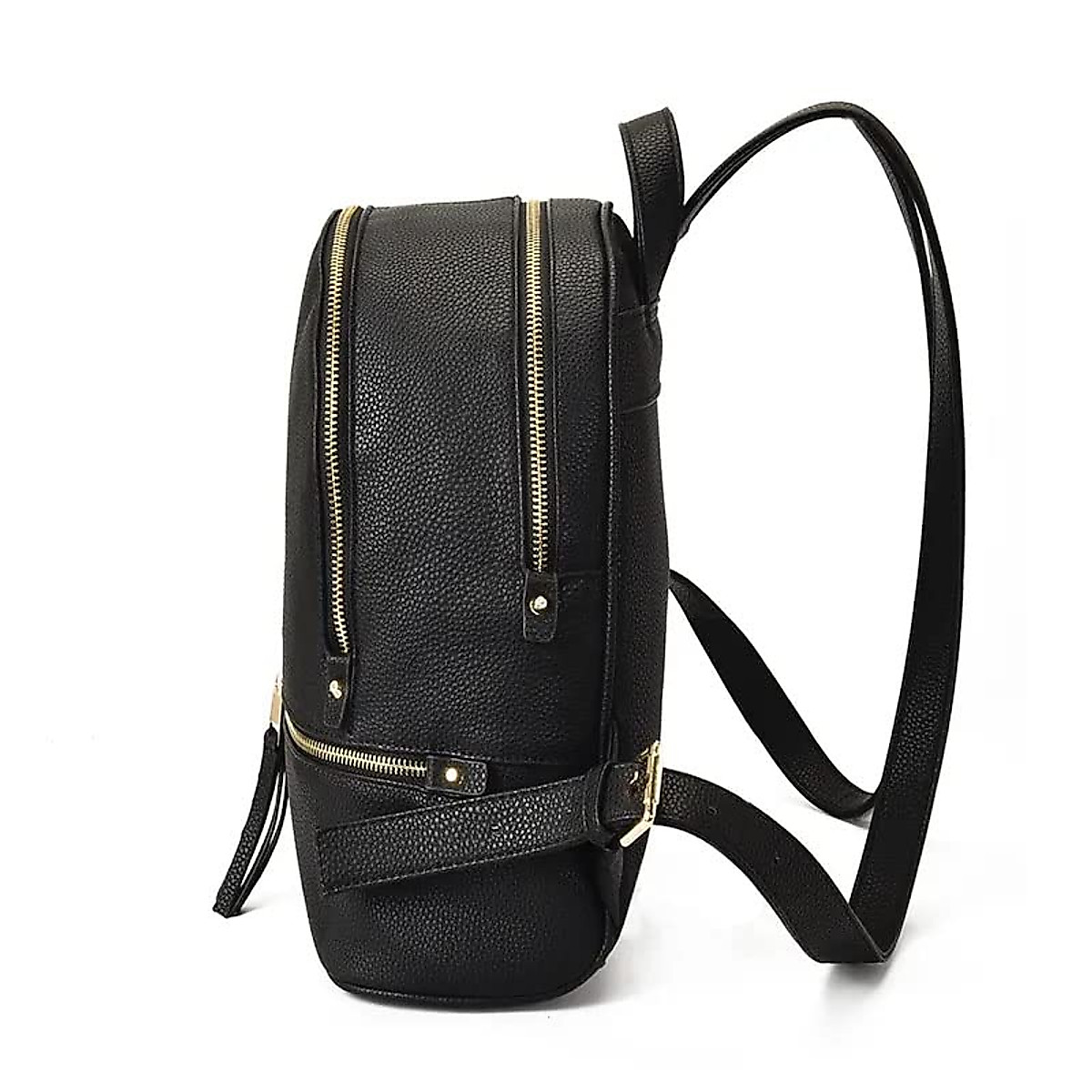 Special made fancy backpack for women, stylish and fashionable backpack made out of artificial leather (black)