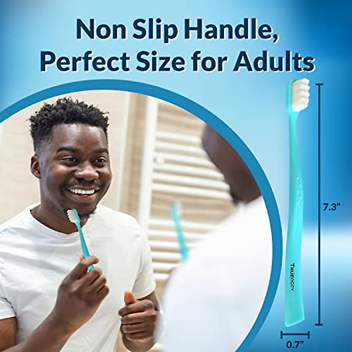 Extra Soft Toothbrushes For Adults - 20,000 Bristles, Super Nano Toothbrushes for Adults For Sensitive Gums, Toothbrush Soft Bristle Adult, Ultra Soft Bristle Toothbrush, Tooth brush, Soft Toothbrush