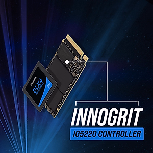 VisionTek 2242 DLX4 M.2 SSD - 1TB - PCIe Gen 4.0 x4 NVMe - 5200MB/s Read, 4775MB/s Write – Laptops, Handheld Gaming PCs, NUC