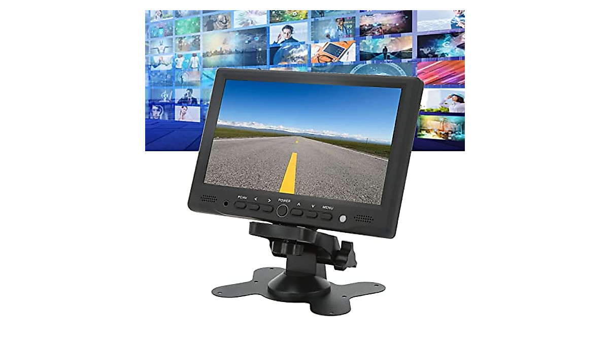 7in TFT LED Monitor with Remote Control & Dual Speakers