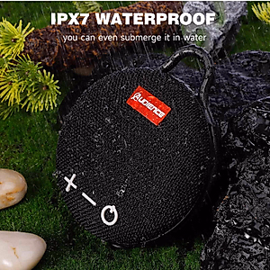 UrbanX Audience Series IPX7 Bluetooth Waterproof Speaker with Clip, Compact Speaker with Big Sound, Punchy Bass, Wireless for Samsung Galaxy Tab S8+ & Beach, Pool, Boat, Biking Black 1 Pack