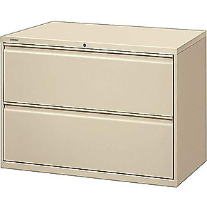 HON 892LL 800 Series Two-Drawer Lateral File, 42w x 19-1/4d x 28-3/8h, Putty
