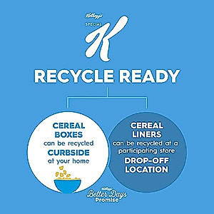 Kellogg's Special K, Breakfast Cereal, Original, Made with Folic Acid, B Vitamins, and Iron, Value Size, 18oz Box(Pack of 6)