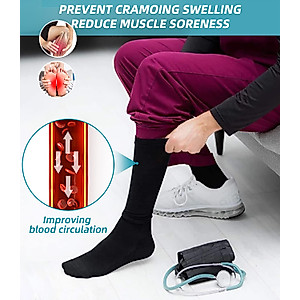 FuelMeFoot Compression Socks For Women Men Circulation - Graduated Support Knee High Socks For Nurses, Travel, Athletic